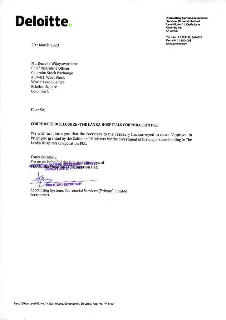 ශ්‍රීලංකා ටෙලිකොම් හා ලංකා හොස්පිටල්ස් රජයේ කොටස් විකිණීමට තීරණය
