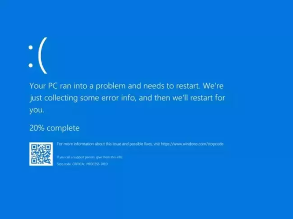 Microsoft Windows භාවිතා කරන ලොවපුරා පරිශීලකයින් රැසකට එකවර BSOD දෝෂය ...